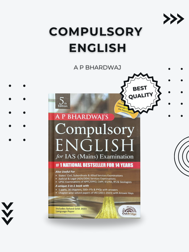 Compulsory English Book – A P Bhardwaj For IAS Mains - Rajesh Book Store